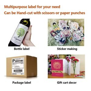 A5 Size Sticker Paper/Label Sheets/Sticky Self Adhesive Matte Surface ...