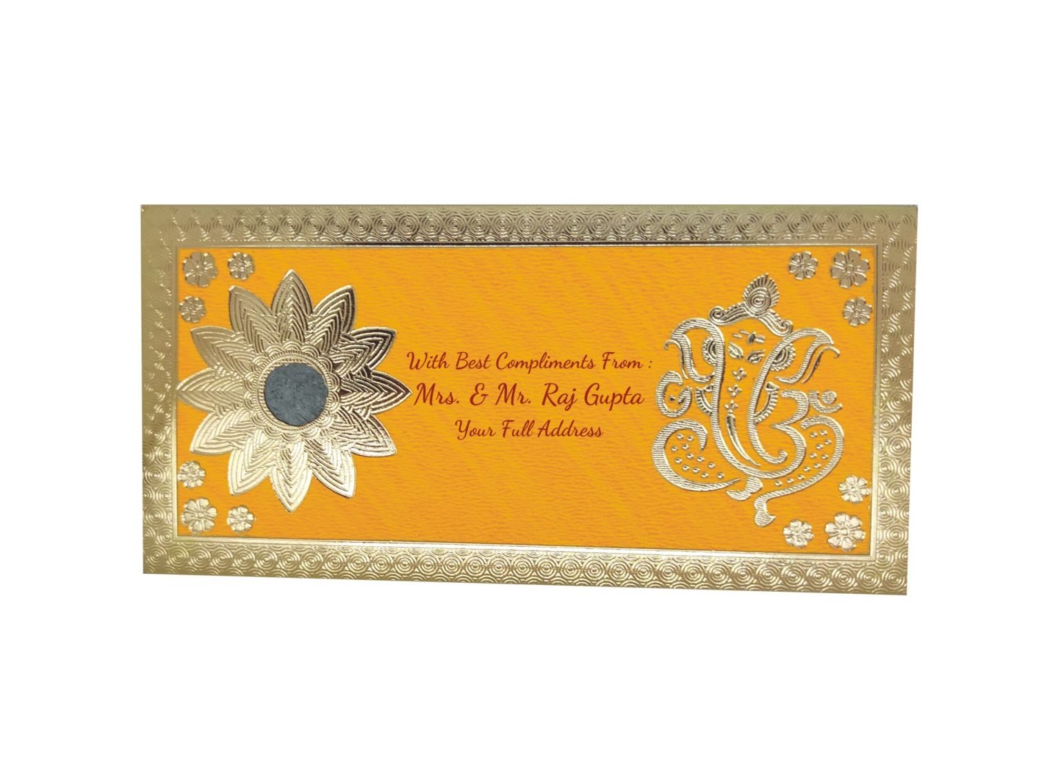 Orange Fancy Golden Border Wedding Shagun Gift Money Envelopes/ Lifafa ...